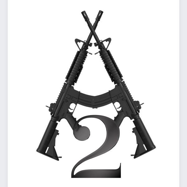 Second Amendment 2a Rifle Svg - Etsy