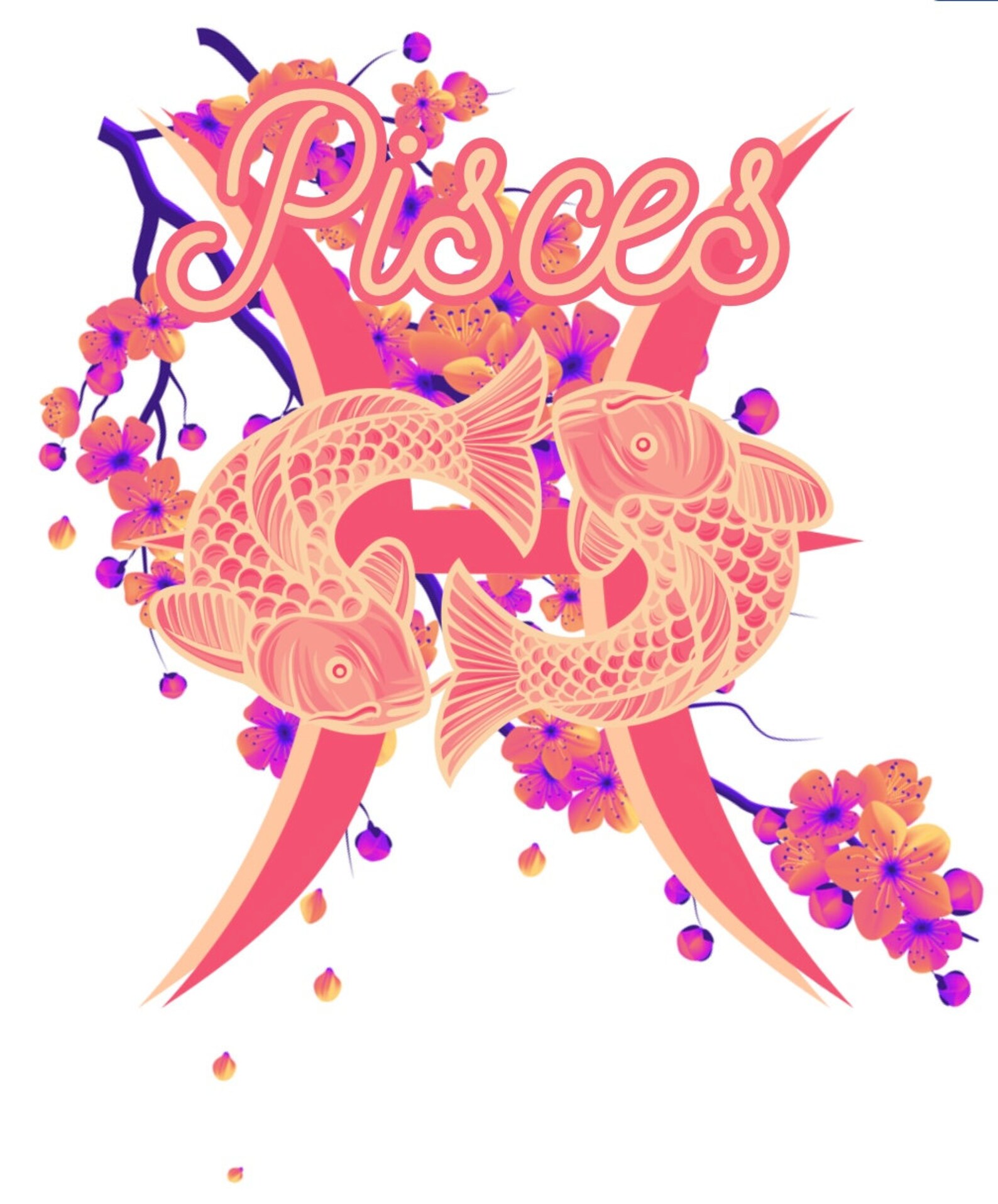 Pisces Zodiac Sign Svg File Pisces Star Sign Svg Zodiac Pisces - Etsy