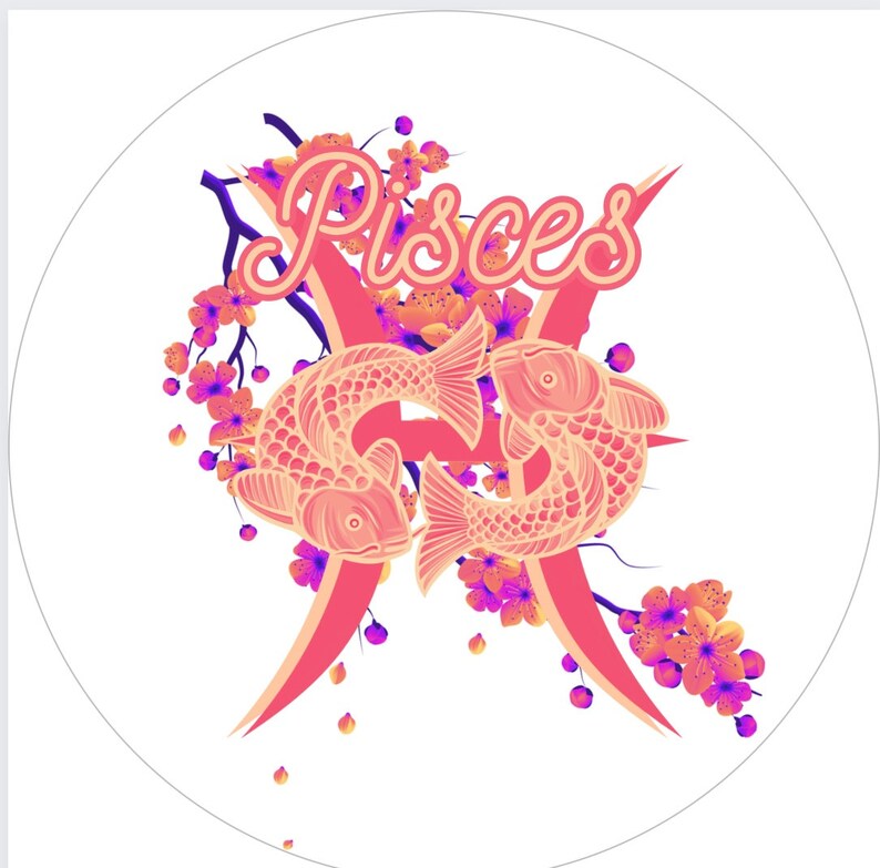 Pisces Zodiac Sign Svg File Pisces Star Sign Svg Zodiac Pisces - Etsy