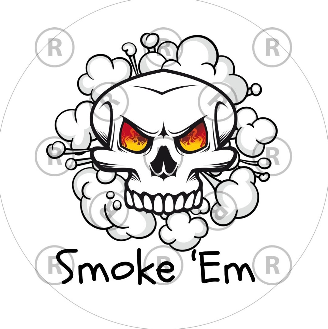 Burnout Skull Svg Smoking Skull Printable Sticker Burnout Skull Svg ...