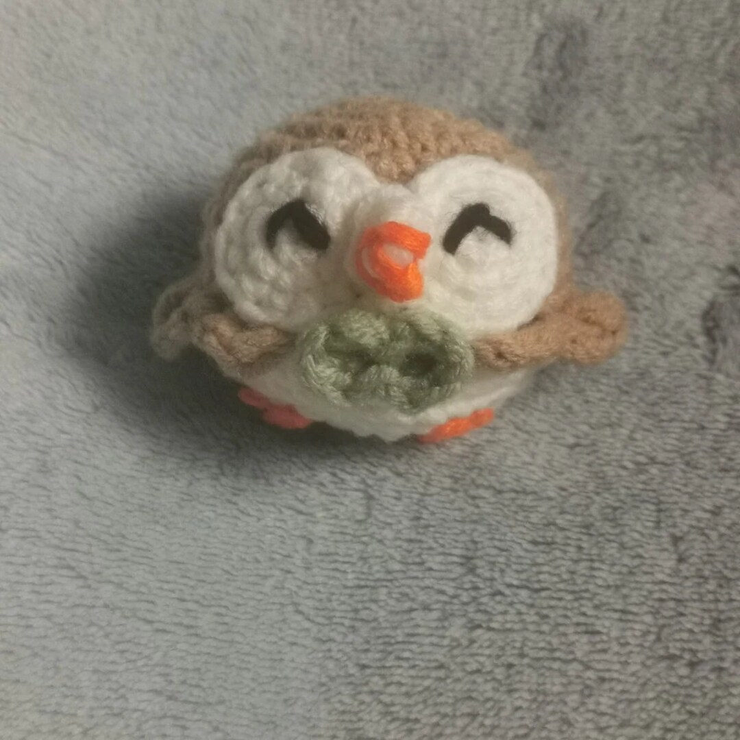 Handmade Crochet Pokemon Rowlet Plush Doll - Etsy