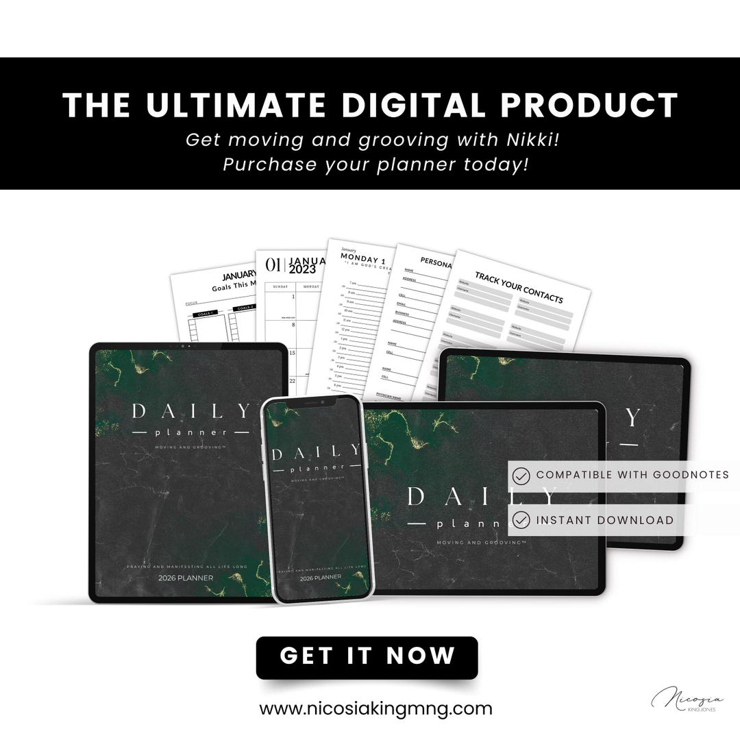 Moving and Grooving 2026 Digital Planner - Etsy