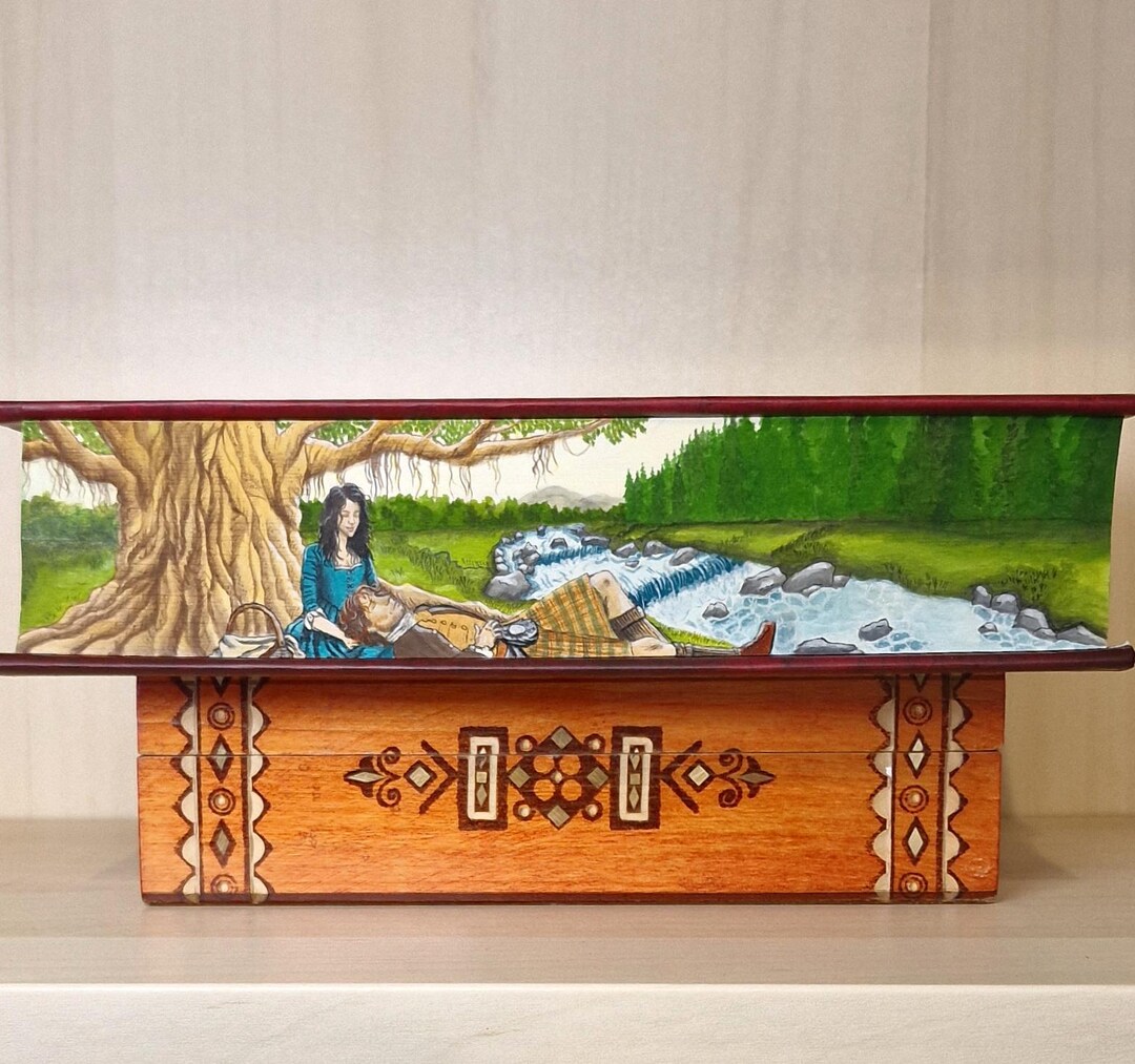 Pre-order Rare Handpainted Outlander Hardback Book by Diana Gabaldon ...