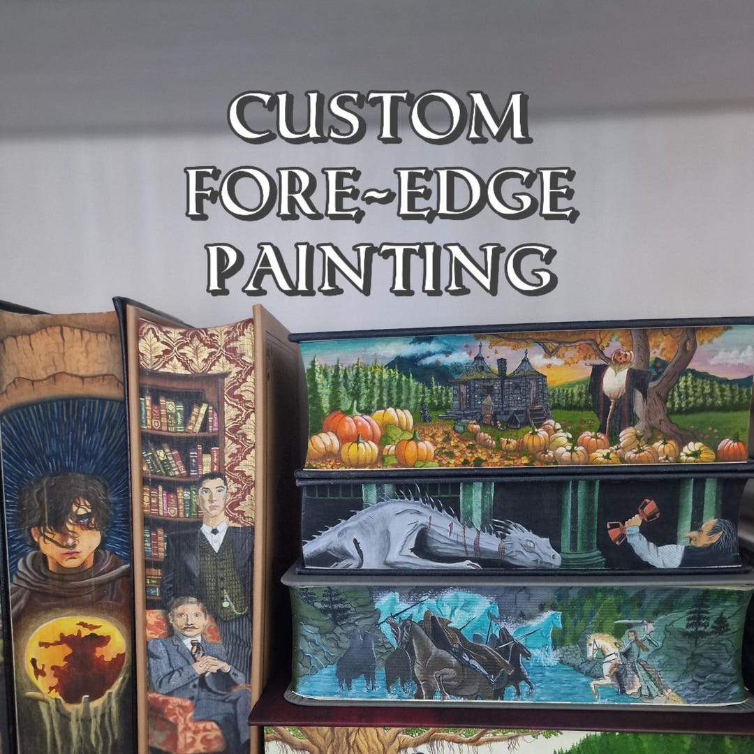 Custom Unique Handpainted Fore-edge Book Art for Book Lovers - Etsy