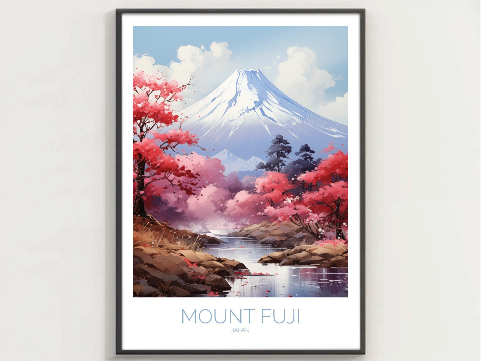 Mt. Fuji Wall Art, Mount Fuji Wall Art, Mountain Landscape Poster ...