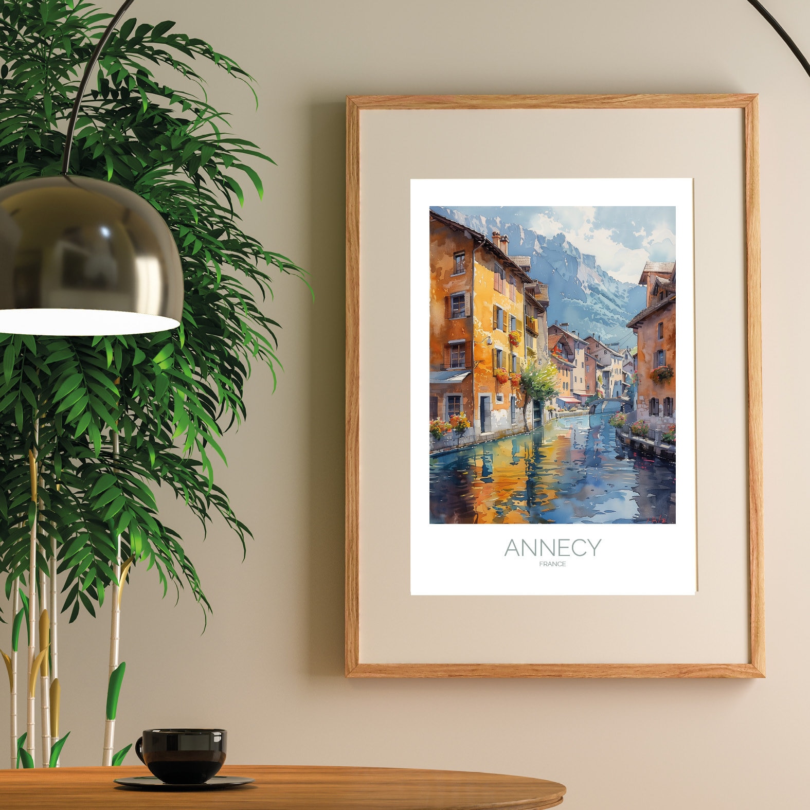 Annecy Poster, Venice of the Alps, Souvenir France Travel Print ...