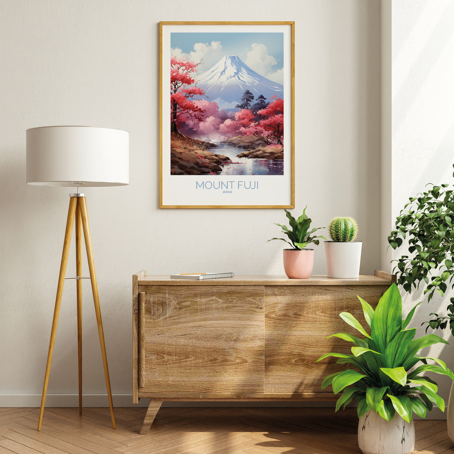 Mt. Fuji Wall Art, Mount Fuji Wall Art, Mountain Landscape Poster, Japan Wall Art, Japanese MT ...