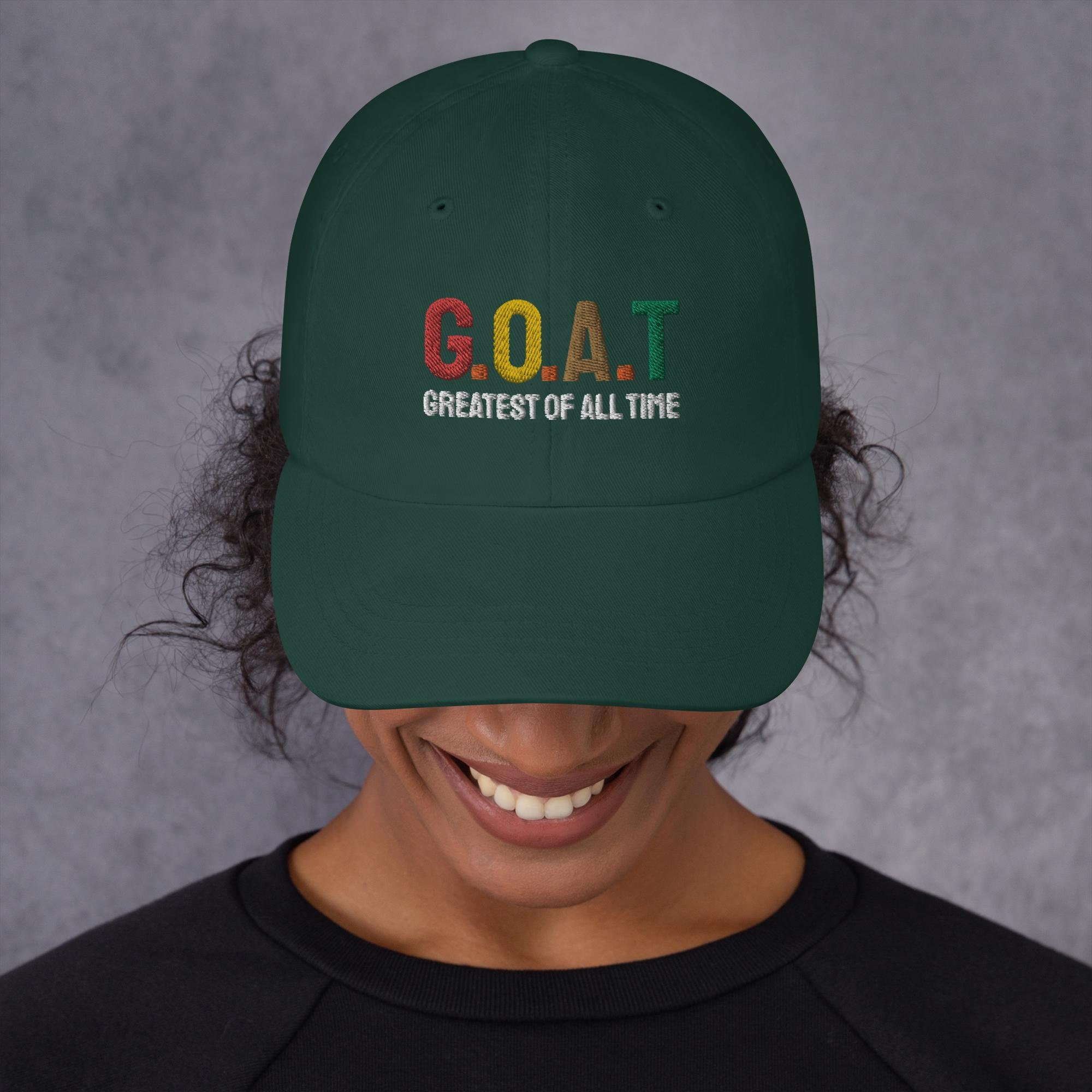 Embroidered GOAT Greatest of All Time Hat - Etsy