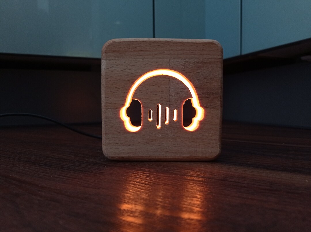 Music Headphones Decoration Night Light Music Decoration Headphones ...