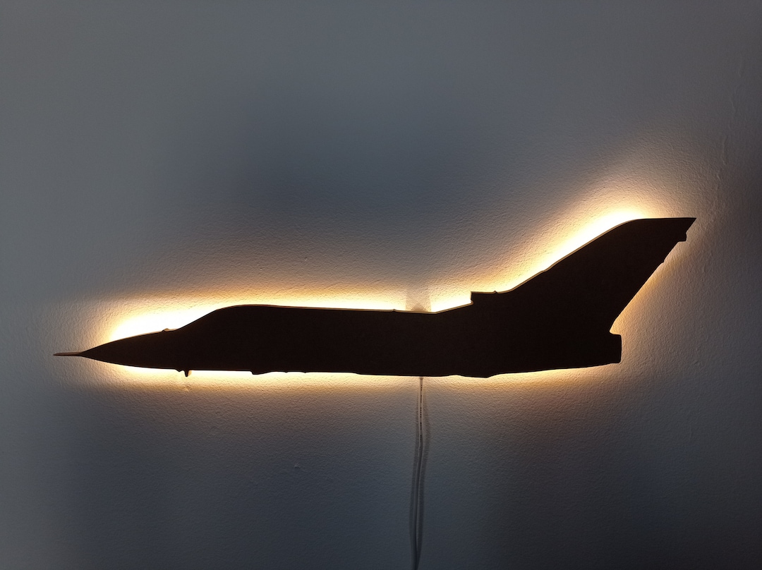 Tornado - Jet Fighter Plane LED MDF Wall Picture, Lighting Decoration ...