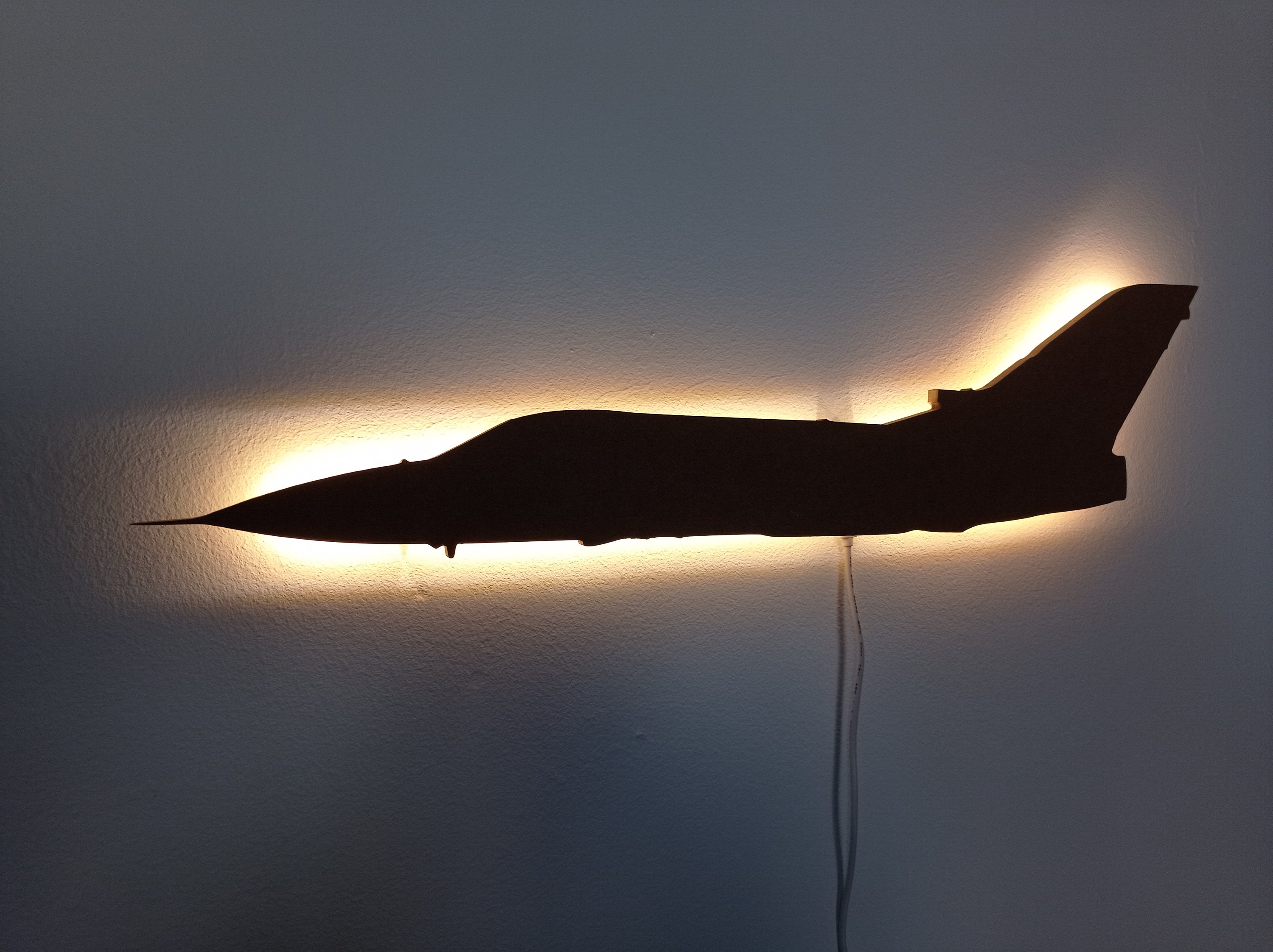 Tornado Jet Fighter Plane LED MDF Wall Picture, Lighting Decoration ...