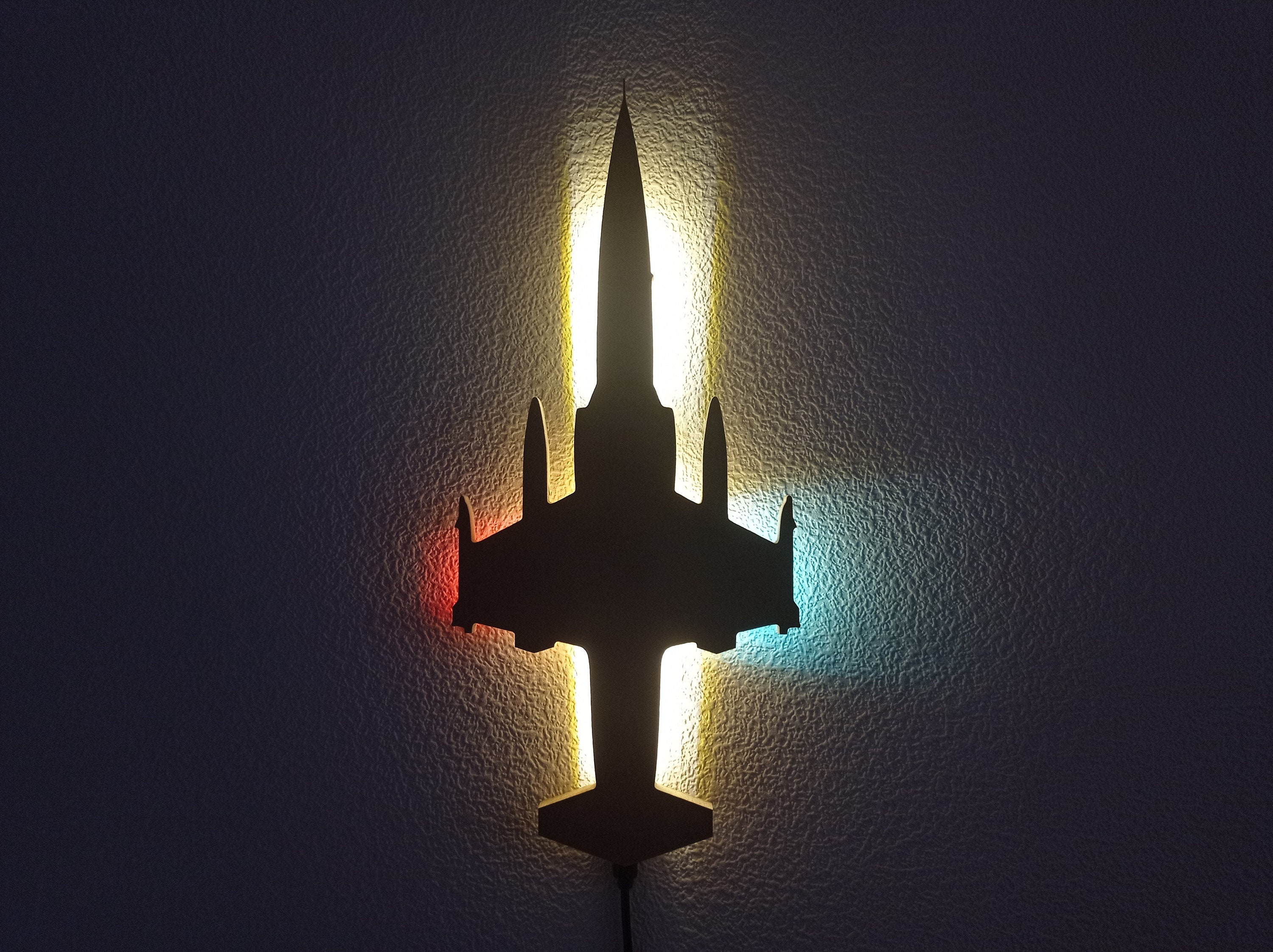 F104 Starfighter Jet Fighter Plane LED MDF Mural Lighting Decoration ...