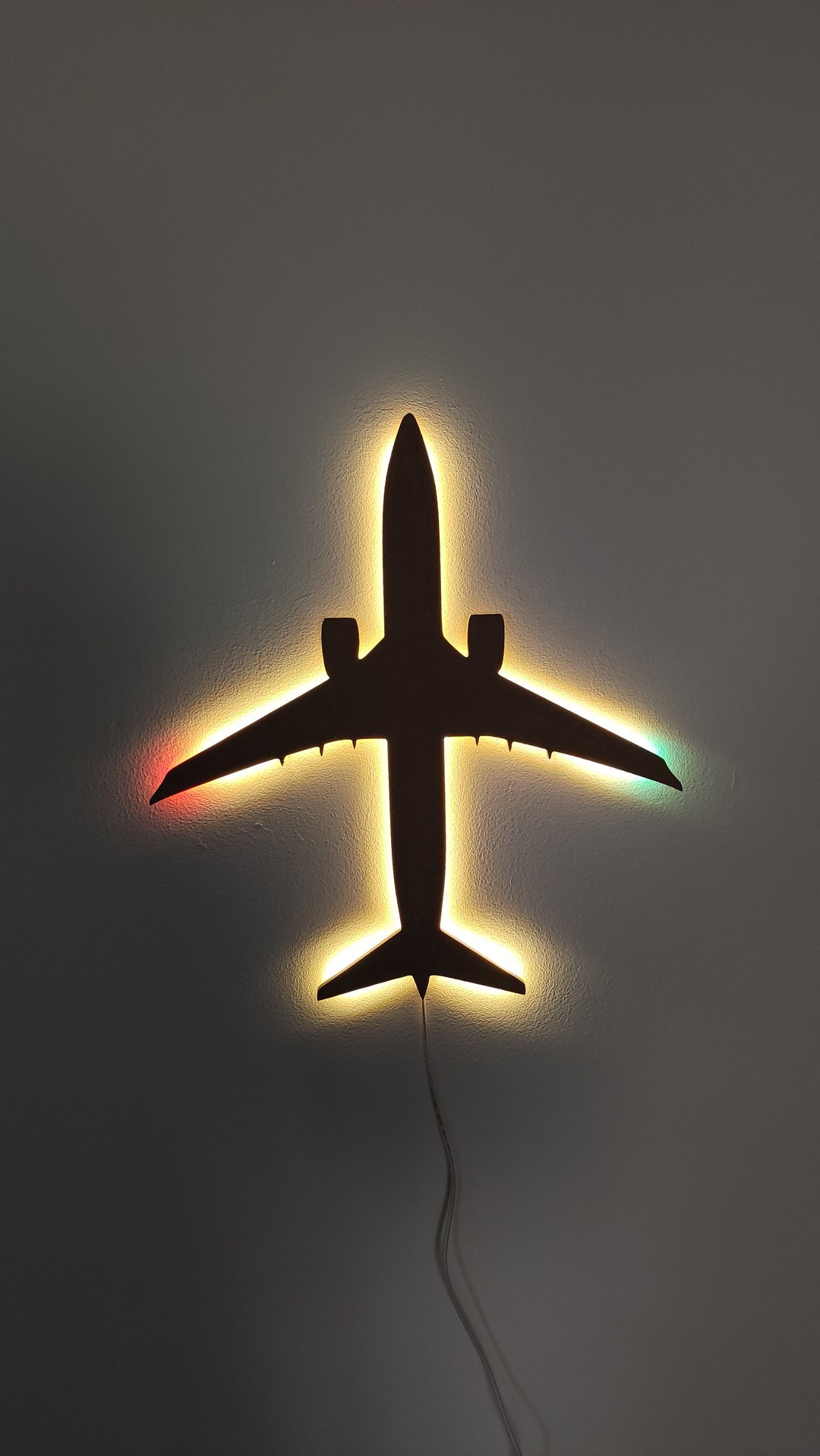 B737 Max Boeing Airplane LED MDF Mural, Lighting Decoration, Night ...
