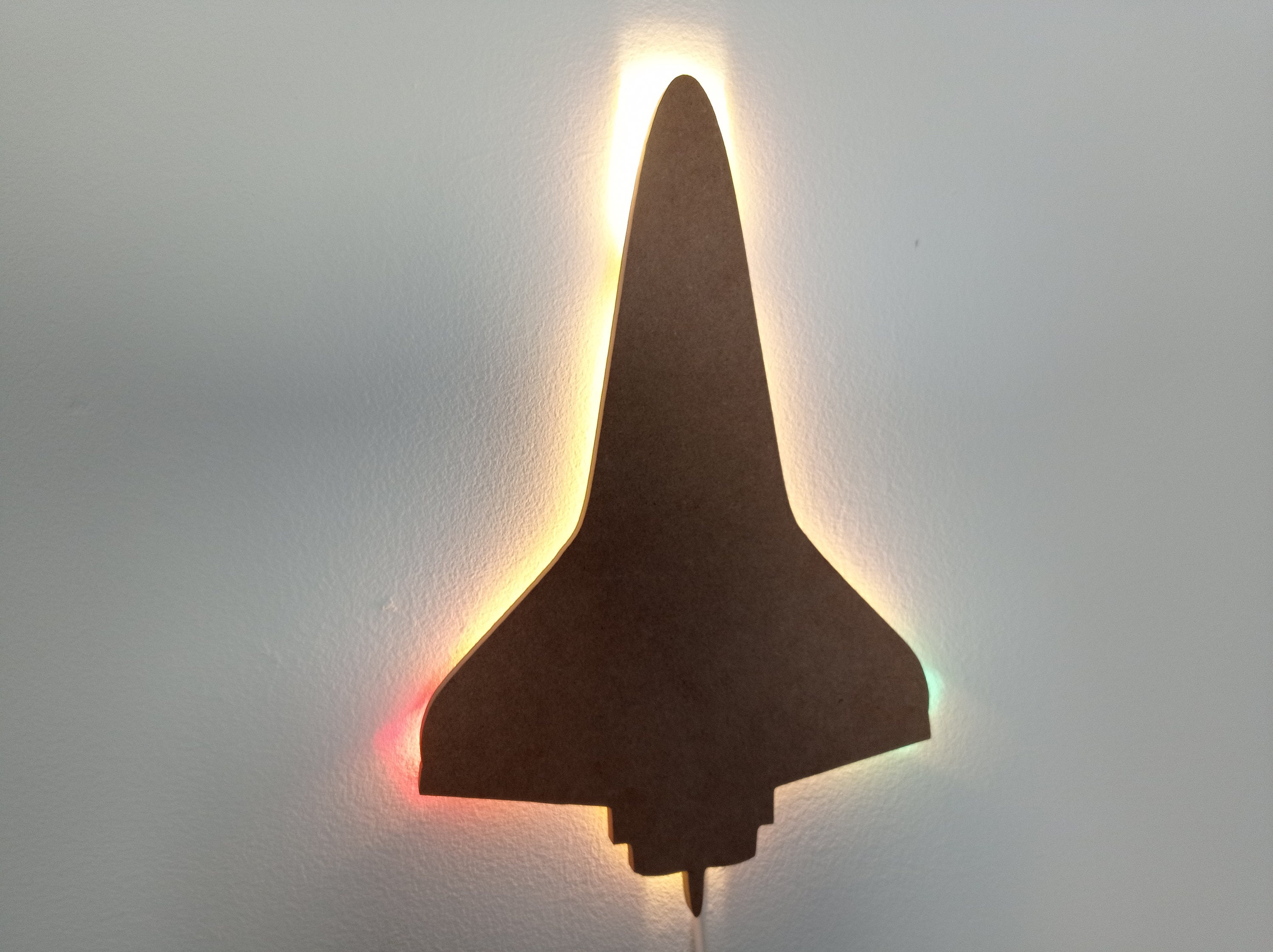 Space Shuttle - LED MDF Mural, Lighting Decoration, Night Light, Deco ...