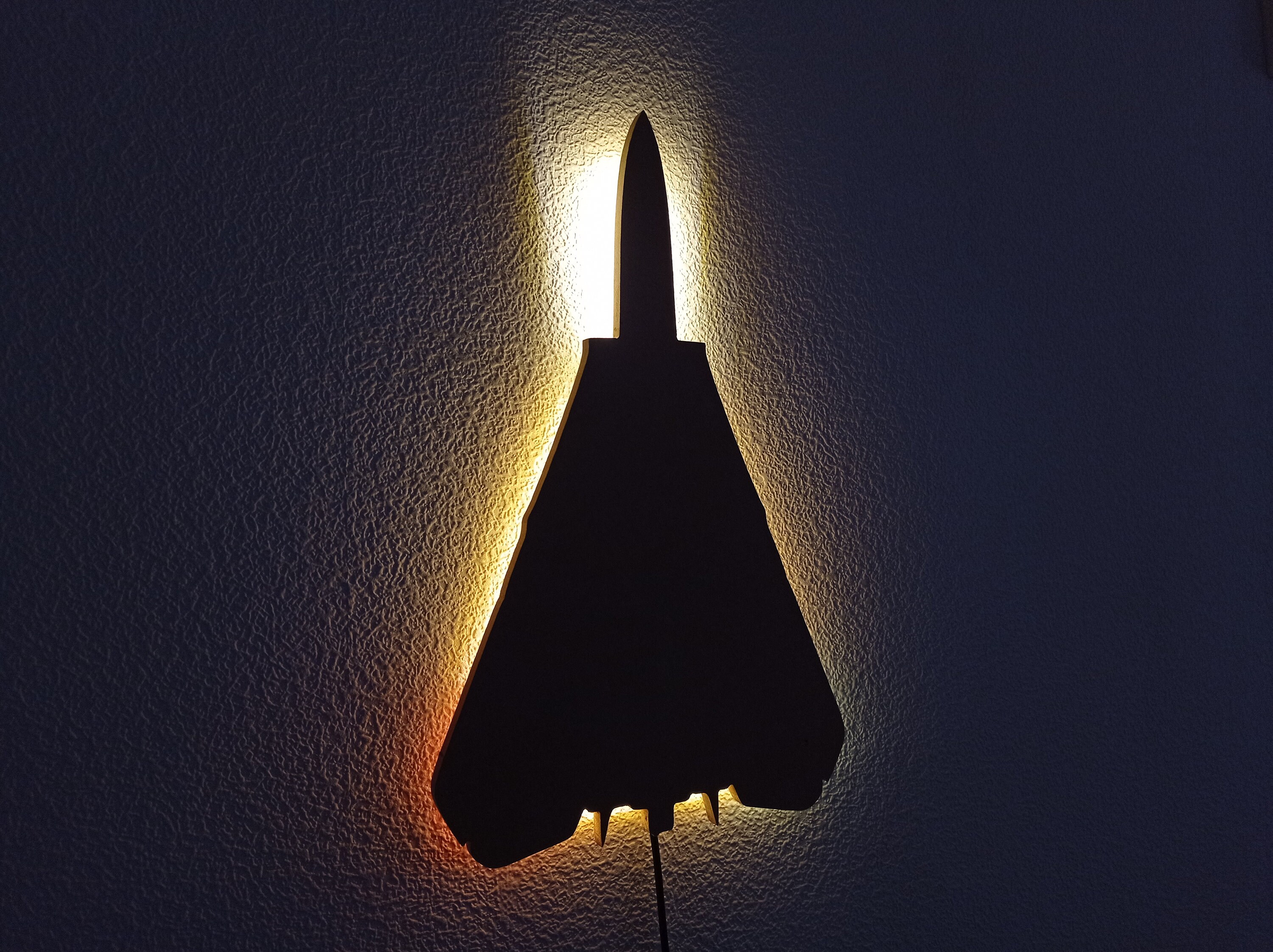 F14 Tomcat Topgun - Jet Fighter Plane LED MDF Mural Lighting Decoration ...
