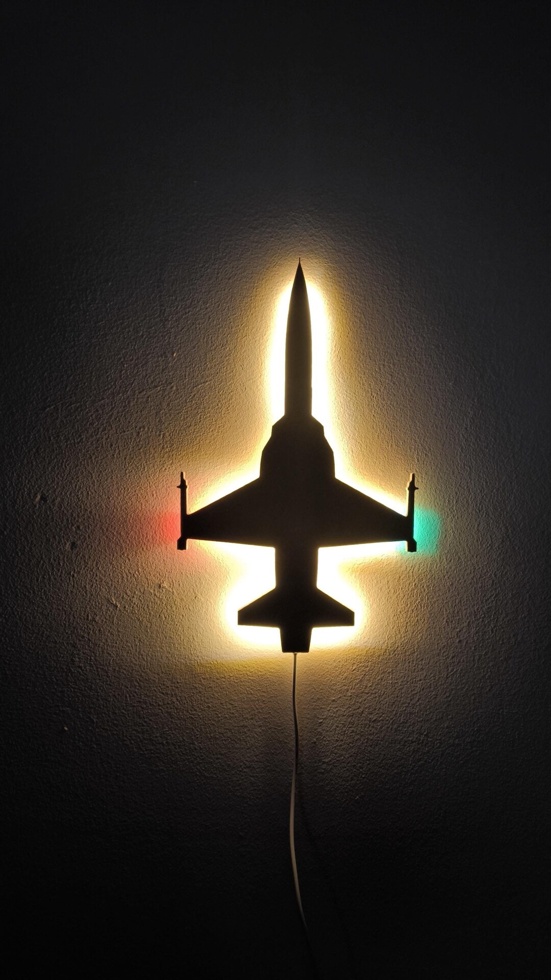 F5 Tiger - Jet Fighter Plane LED MDF Wall Picture, Lighting Decoration ...