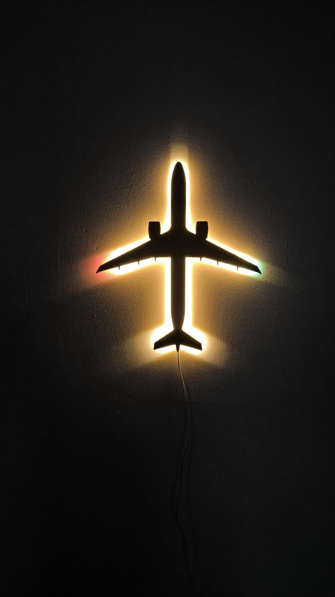 Airbus A220 CS300 - LED Wood Mural, Lighting Decoration, Night Light ...
