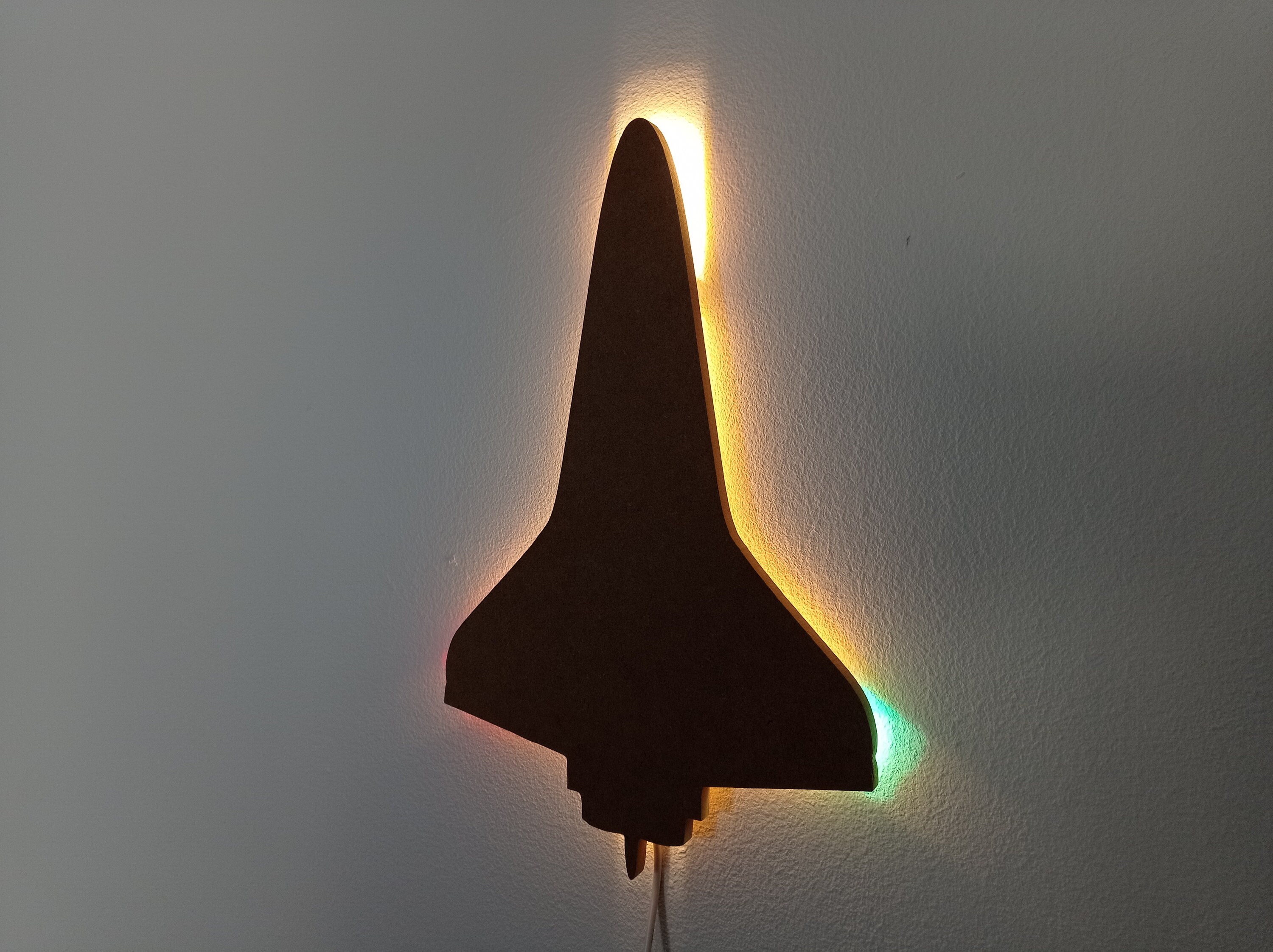 Space Shuttle - LED MDF Mural, Lighting Decoration, Night Light, Deco ...