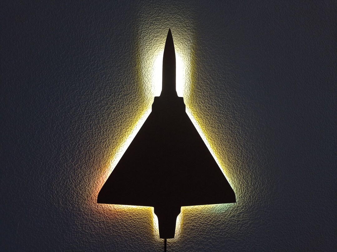 Mirage 2000 - Jet Fighter Plane LED MDF Wall Picture, Lighting ...