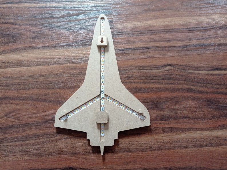 Space Shuttle - LED MDF Mural, Lighting Decoration, Night Light, Deco ...