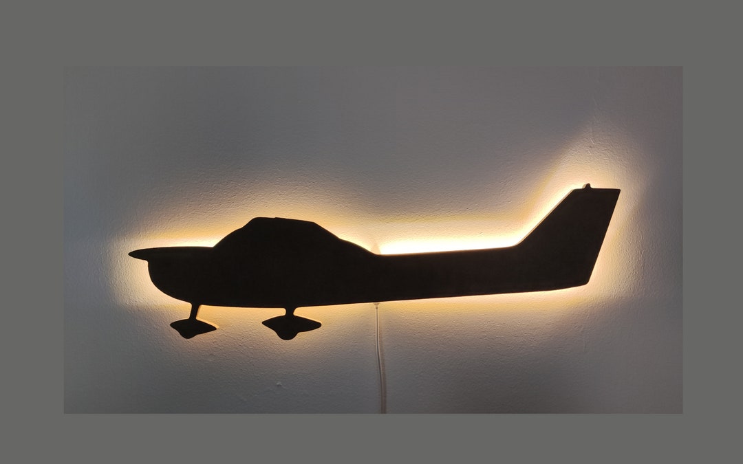 Cessna C172 Skyhawk LED MDF Mural, Lighting Decoration, Night Light ...