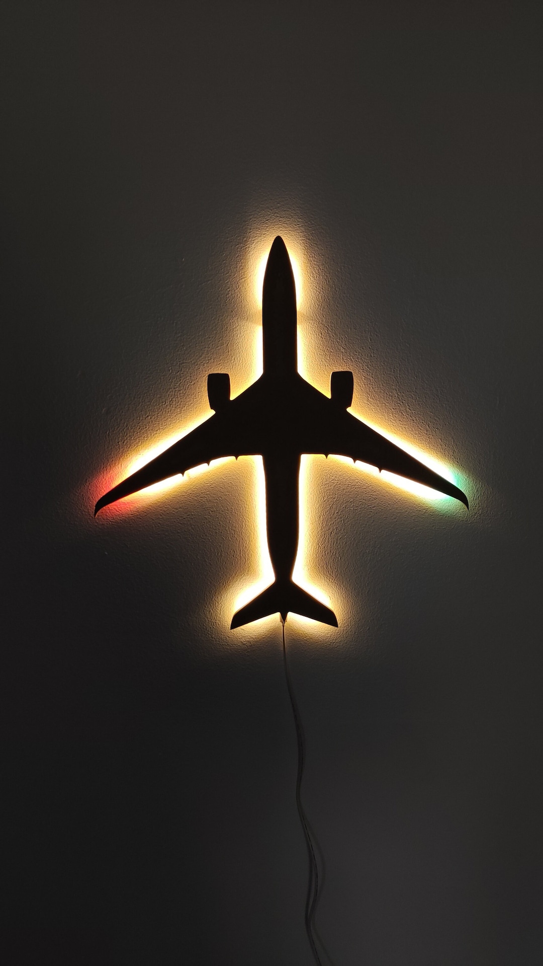 Airbus A350 Airplane LED MDF Mural, Lighting Decoration, Night Light ...