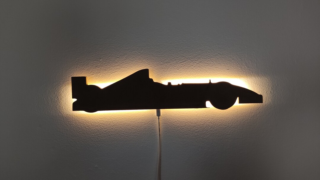 Formula 1 Ferrari 2002 LED MDF Wall Picture, Lighting Decoration, Night ...