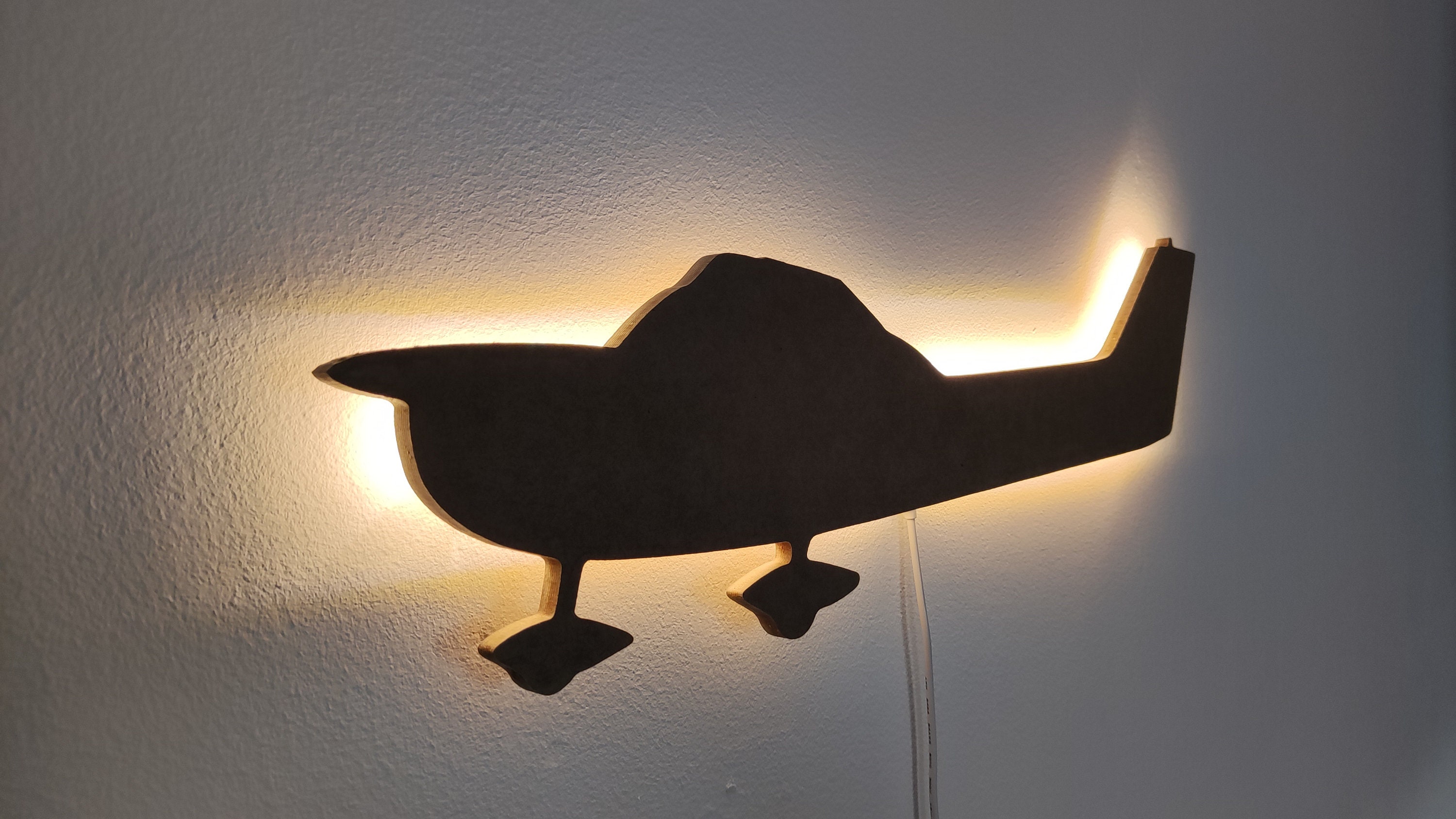 Cessna C172 Skyhawk LED MDF Mural, Lighting Decoration, Night Light ...