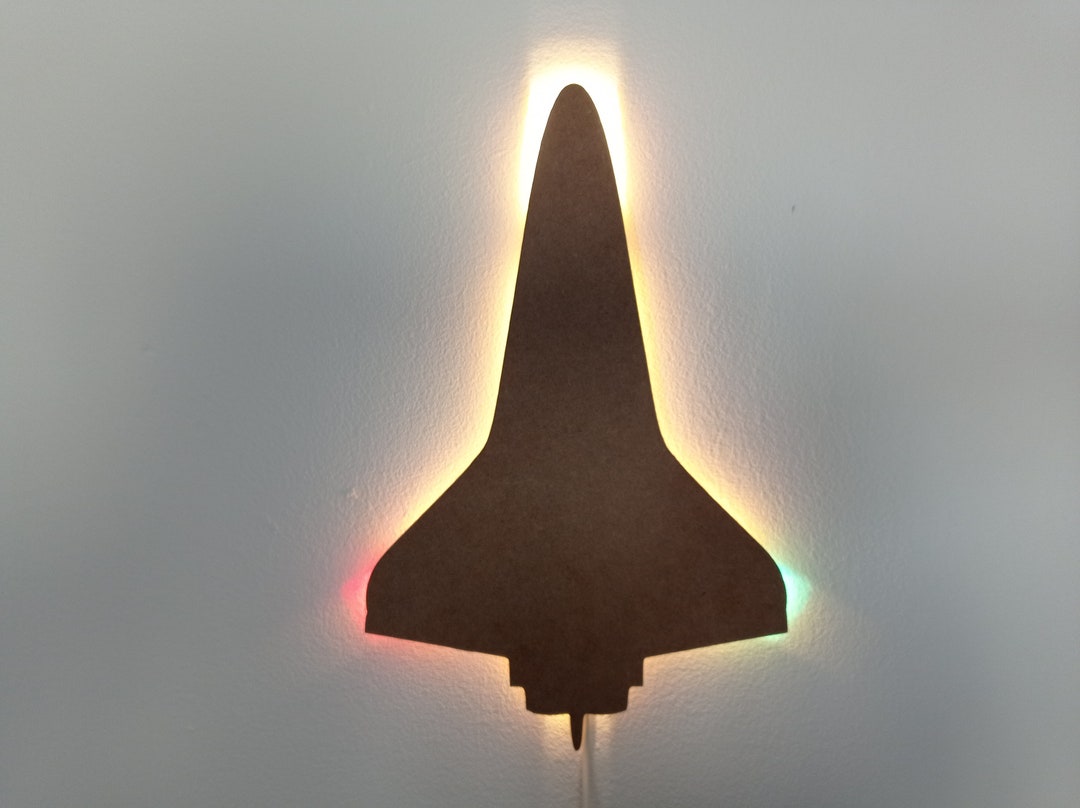 Space Shuttle - LED MDF Mural, Lighting Decoration, Night Light, Deco ...