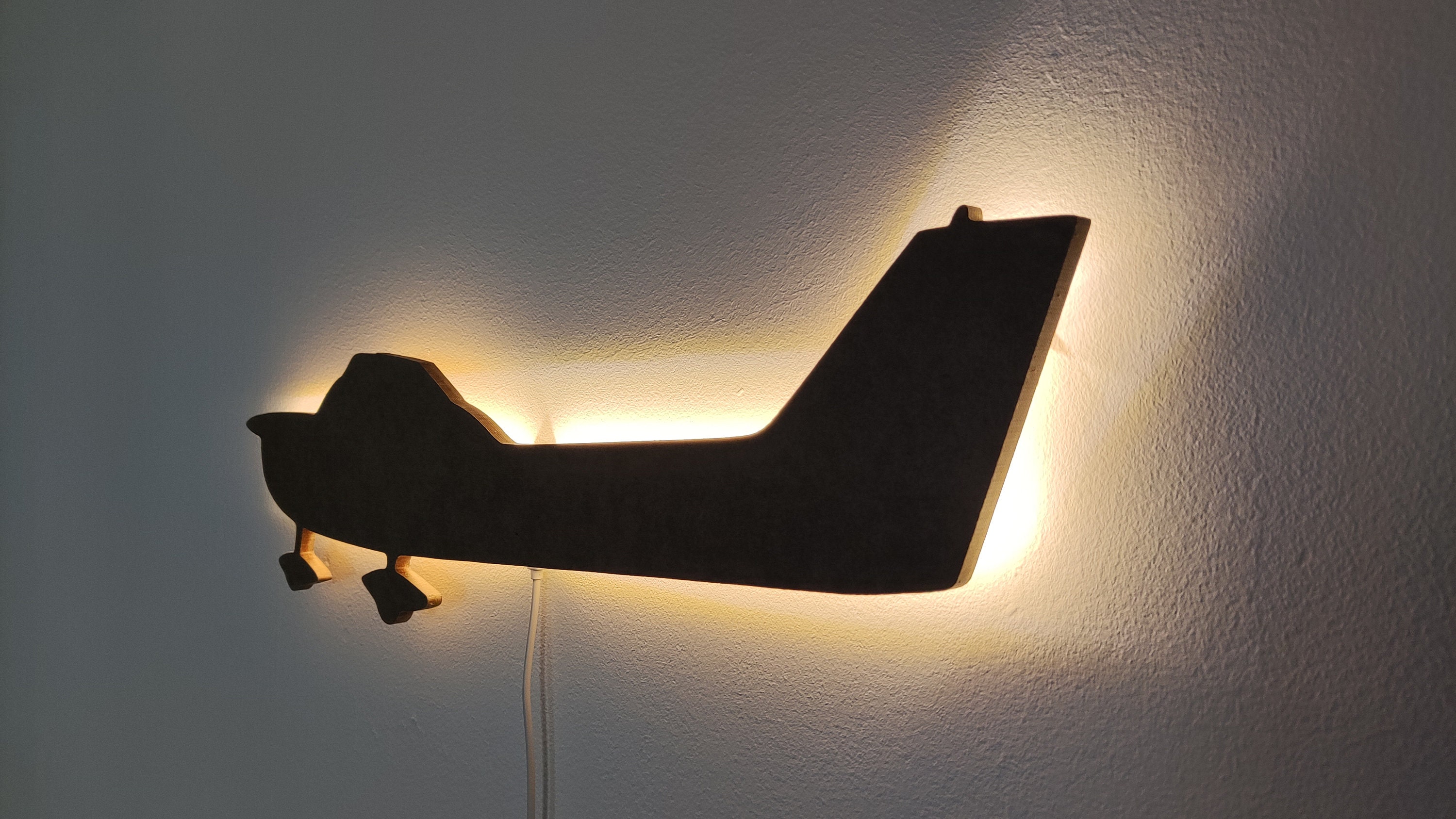 Cessna C172 Skyhawk LED MDF Mural, Lighting Decoration, Night Light ...
