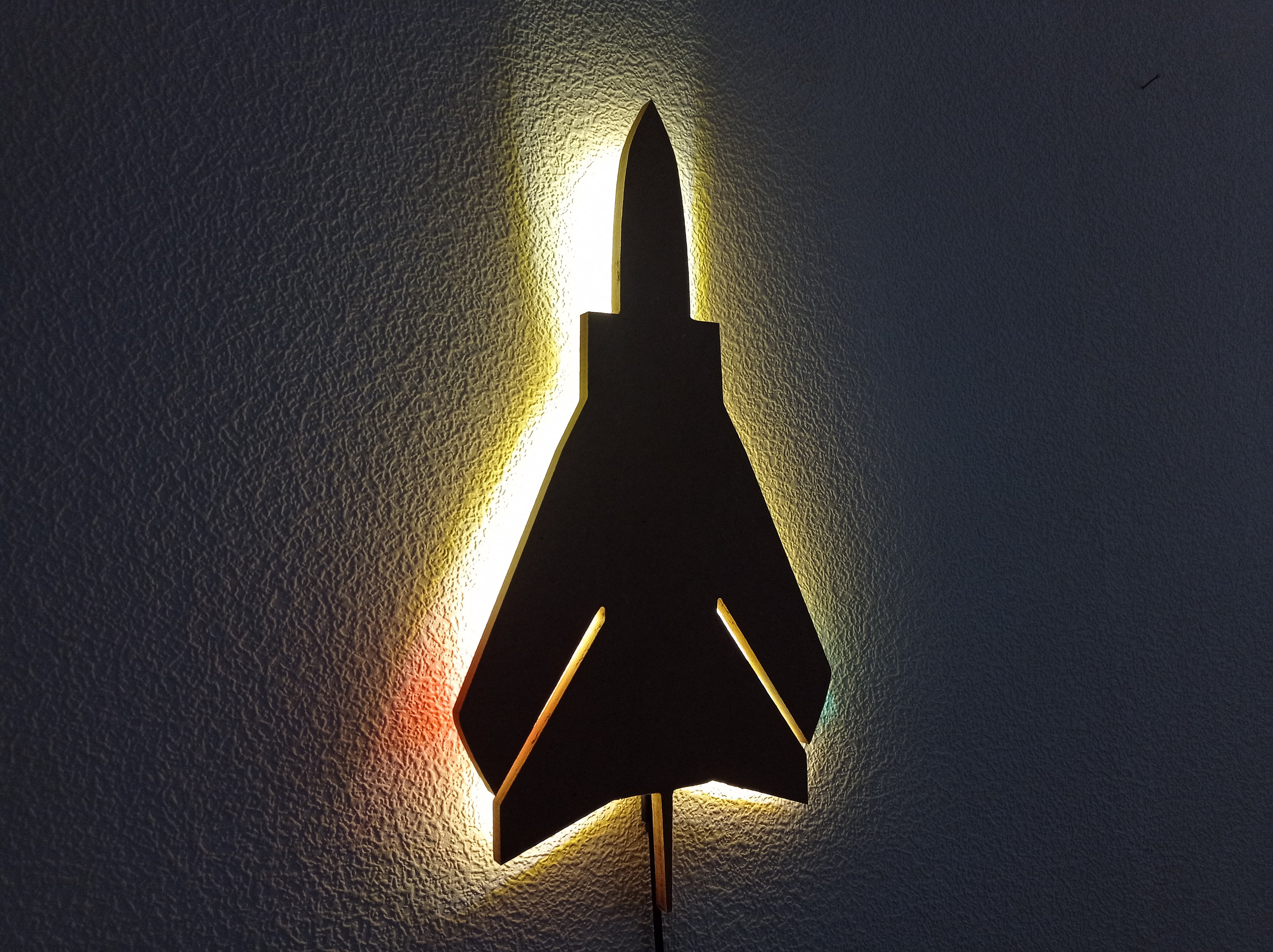 Tornado - Jet Fighter Plane LED MDF Wall Picture, Lighting Decoration ...