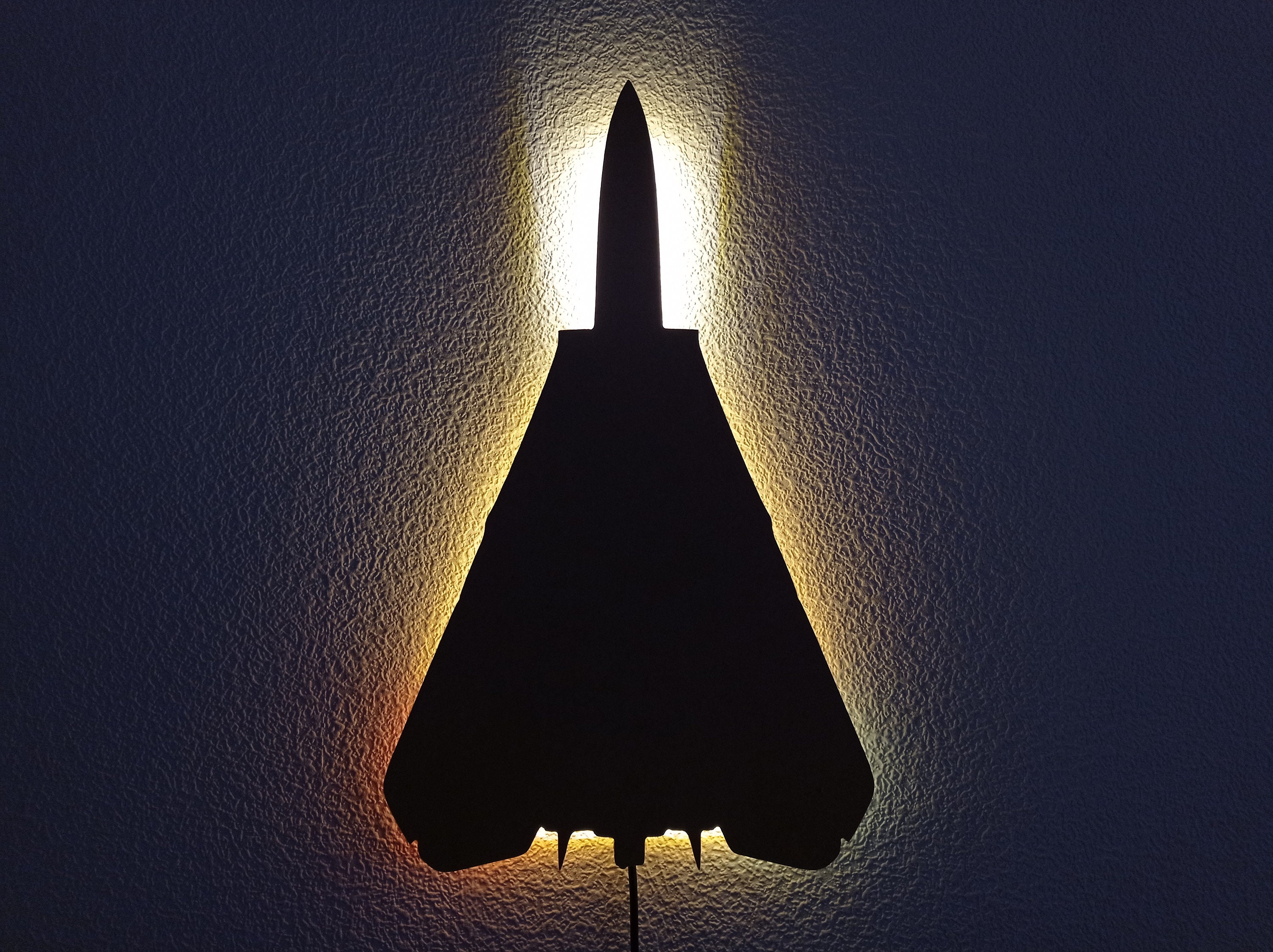 F14 Tomcat Topgun - Jet Fighter Plane LED MDF Mural Lighting Decoration ...