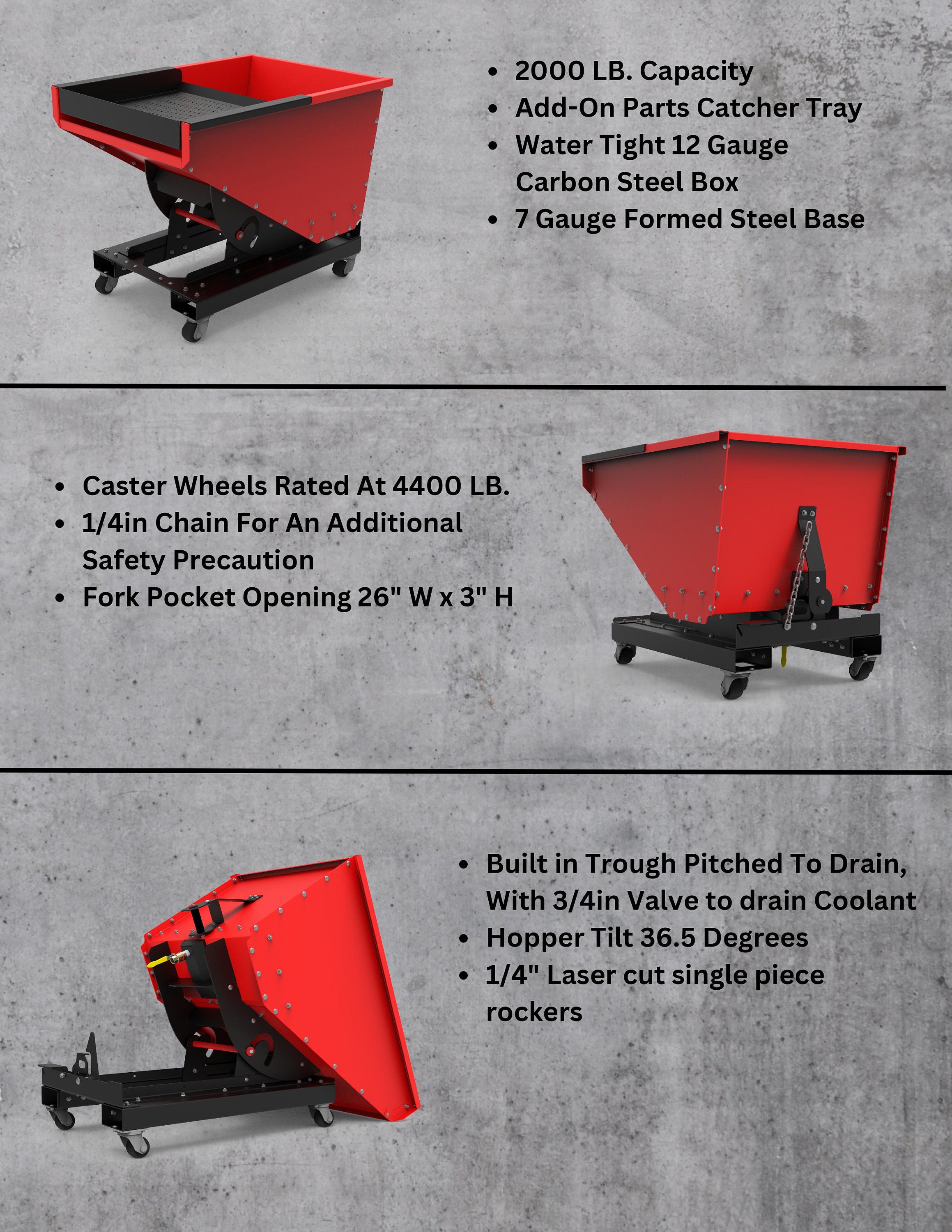 CNC Chip Hoppers Self Dumping - Etsy