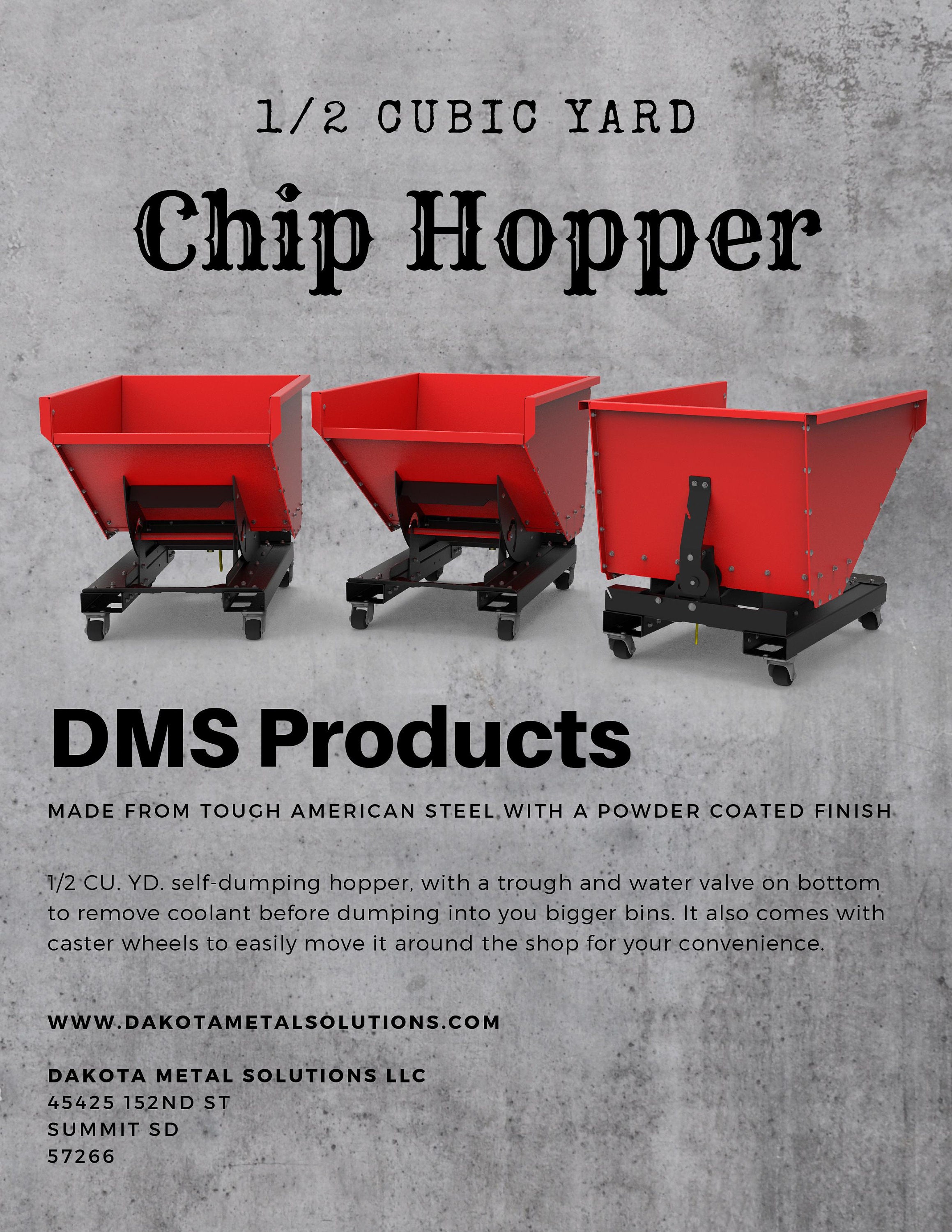 CNC Chip Hoppers Self Dumping - Etsy
