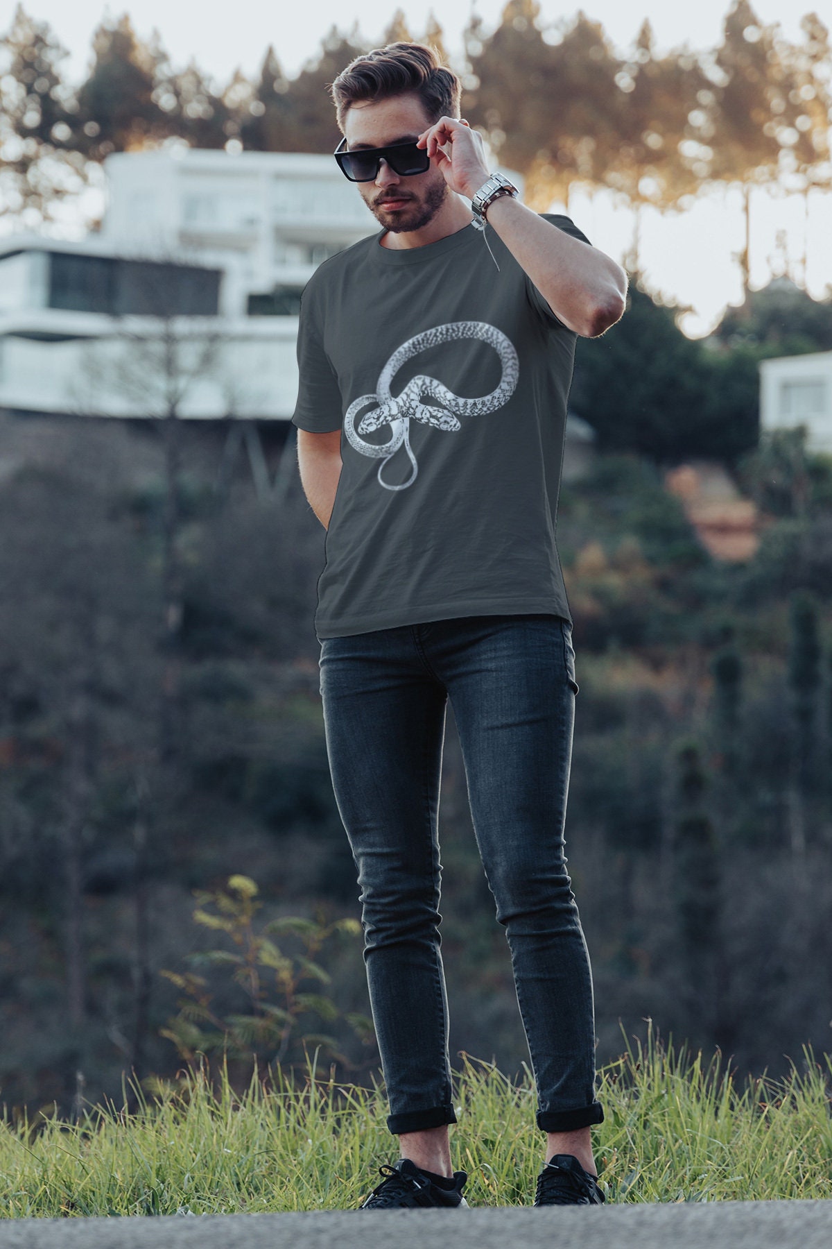 Two-headed Snake Shirt Cute Snake Shirts for Women Men Weird - Etsy