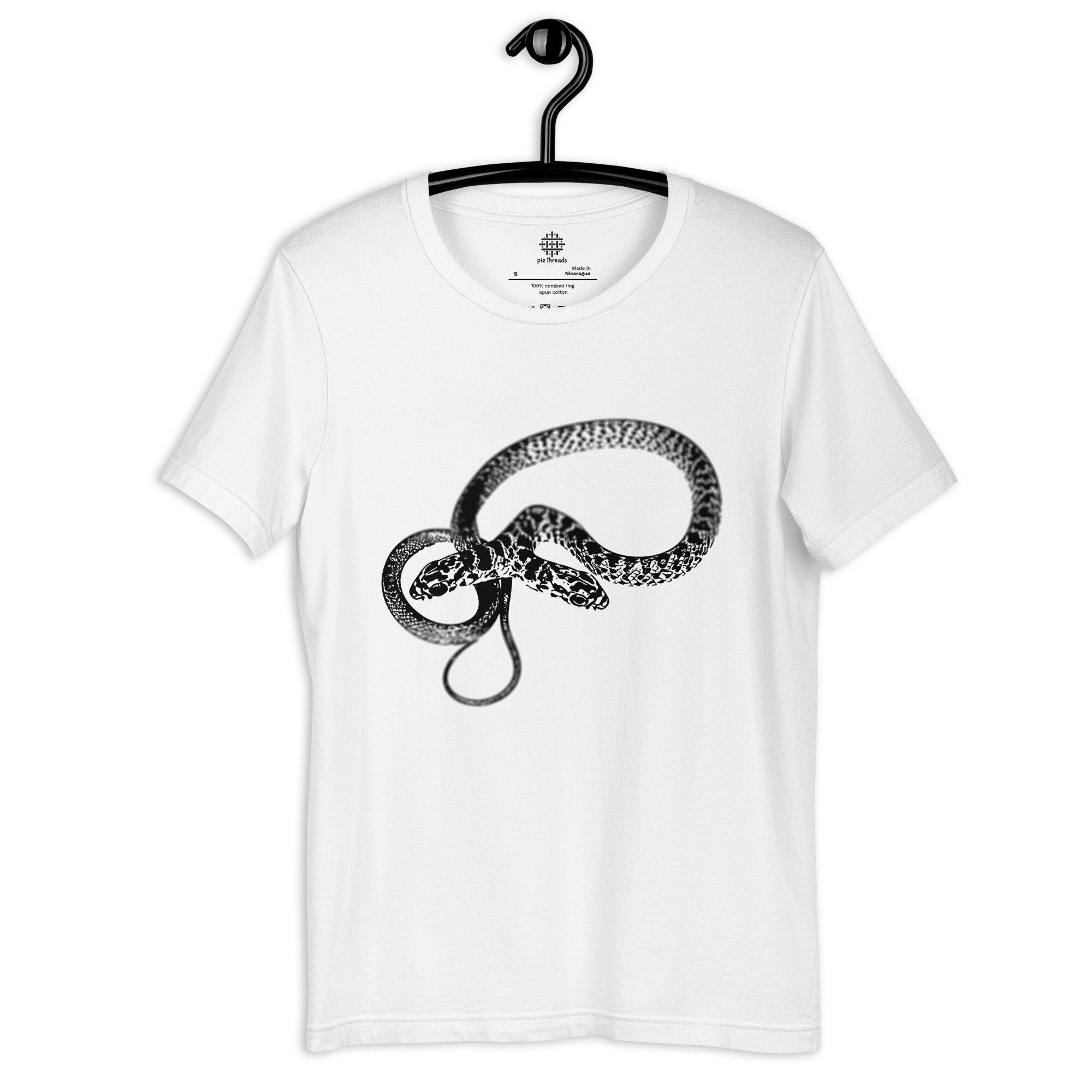 Two-headed Snake Shirt Cute Snake Shirts for Women Men Weird - Etsy