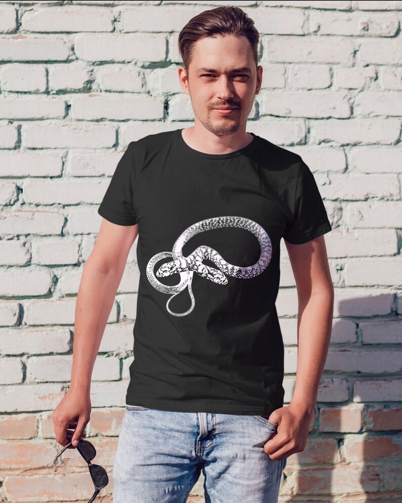 Two-headed Snake Shirt Cute Snake Shirts for Women Men Weird - Etsy