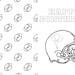 Football Birthday Coloring Card - Etsy