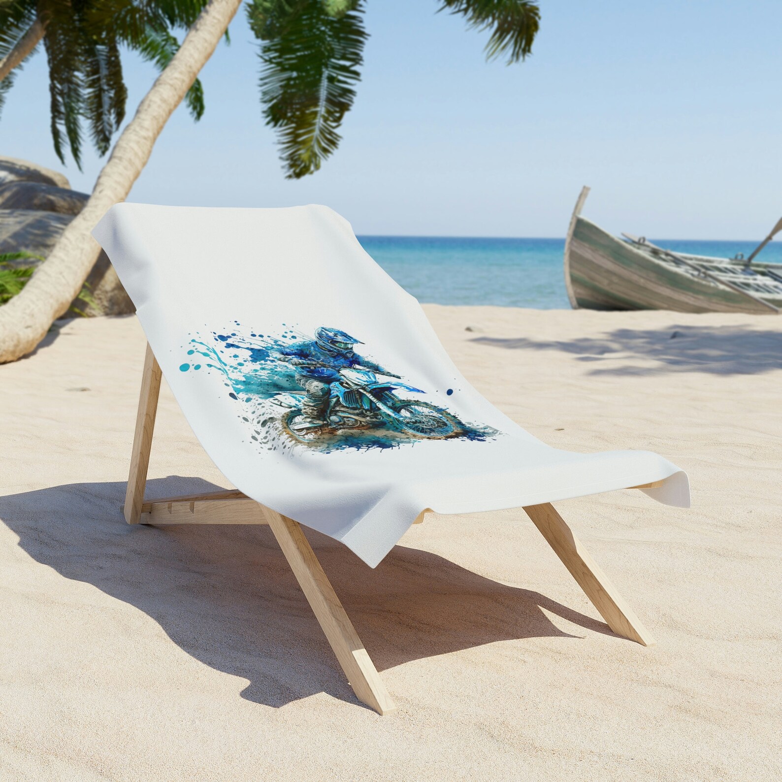 Motocross-inspired Dirt Bike Beach Towel - Perfect for Beach Days and ...
