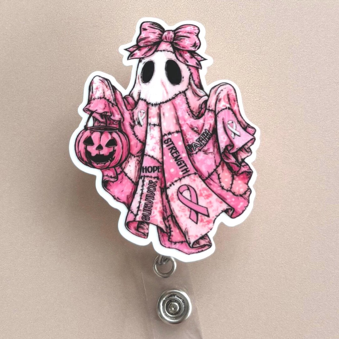 Breast Cancer Reel for Nurse ID Holder for Mammography Badge Display ...