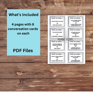Conversation Starter Cards for Office Team Meeting Ice Breaker ...