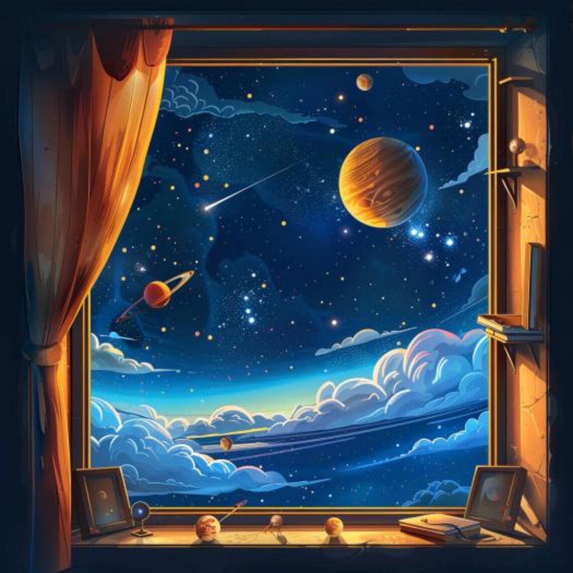 Space Window - PNG File - Digital Download - Etsy