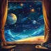 Space Window - PNG File - Digital Download - Etsy