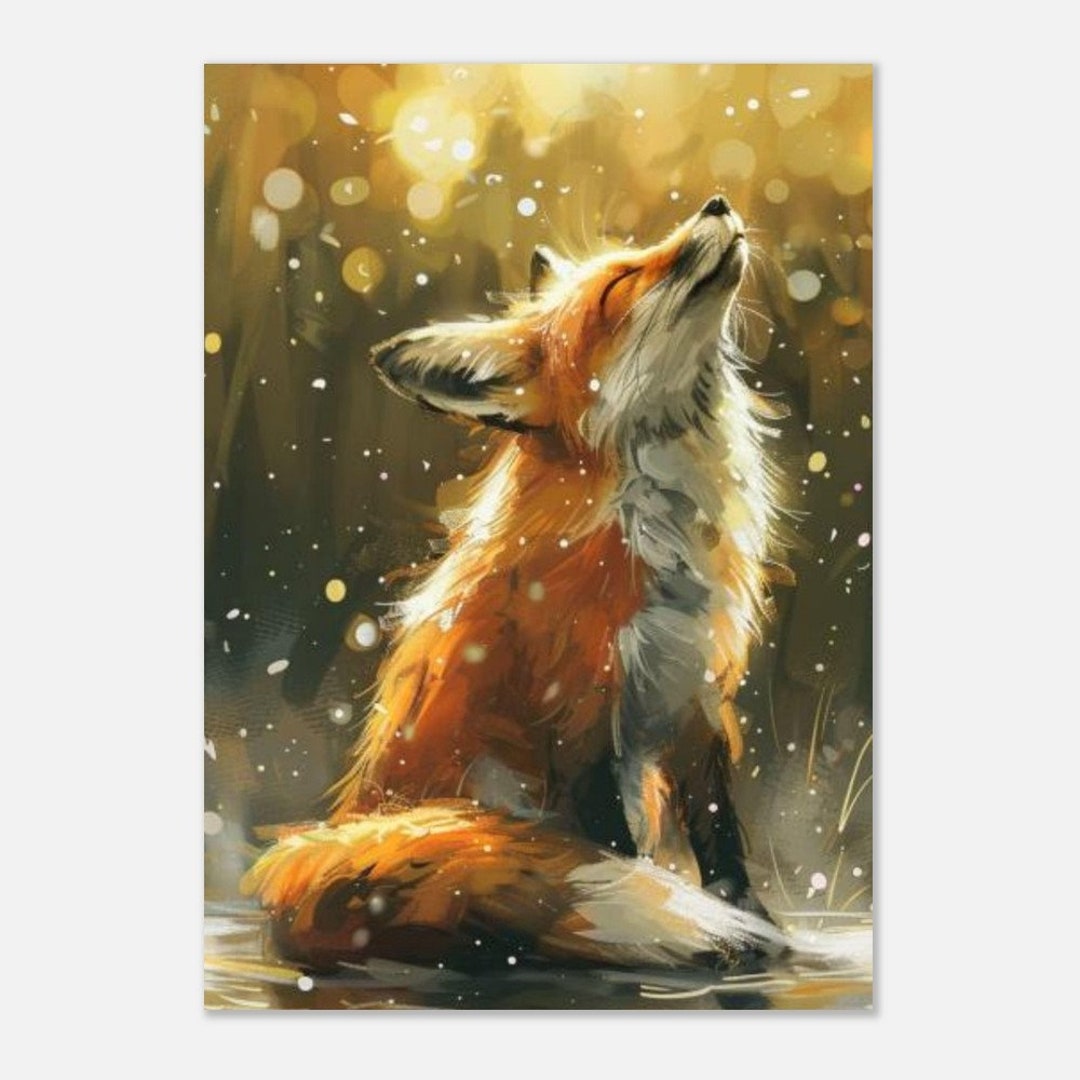 A4 Poster - Fox - Etsy