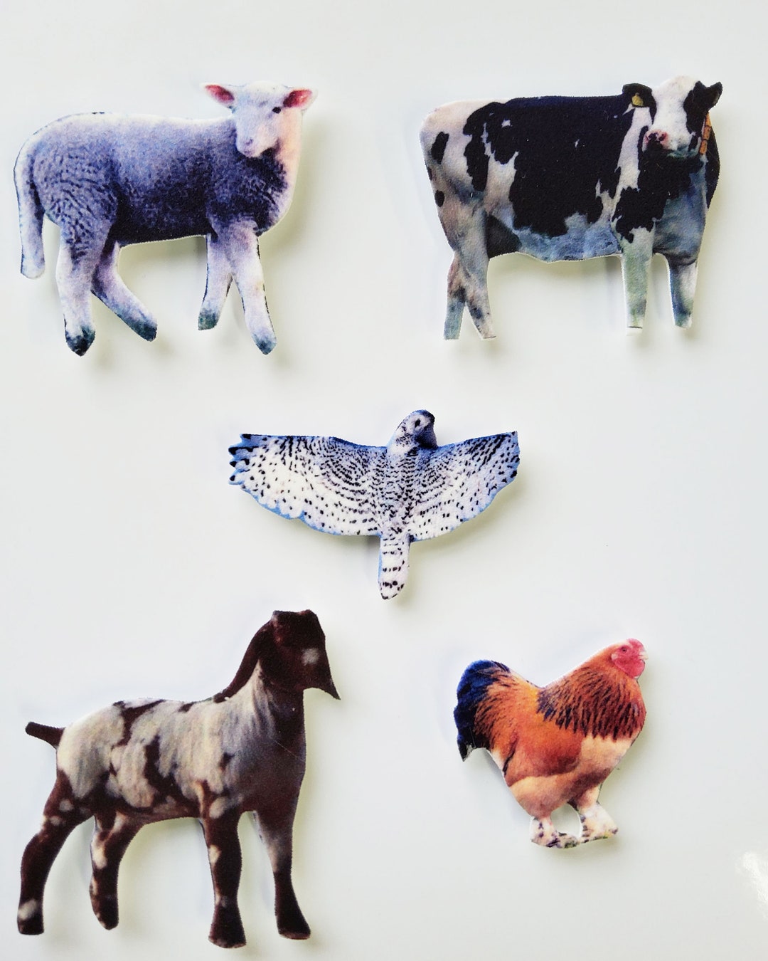 Farm Animals #2 Magnets - Set of 5 - Etsy