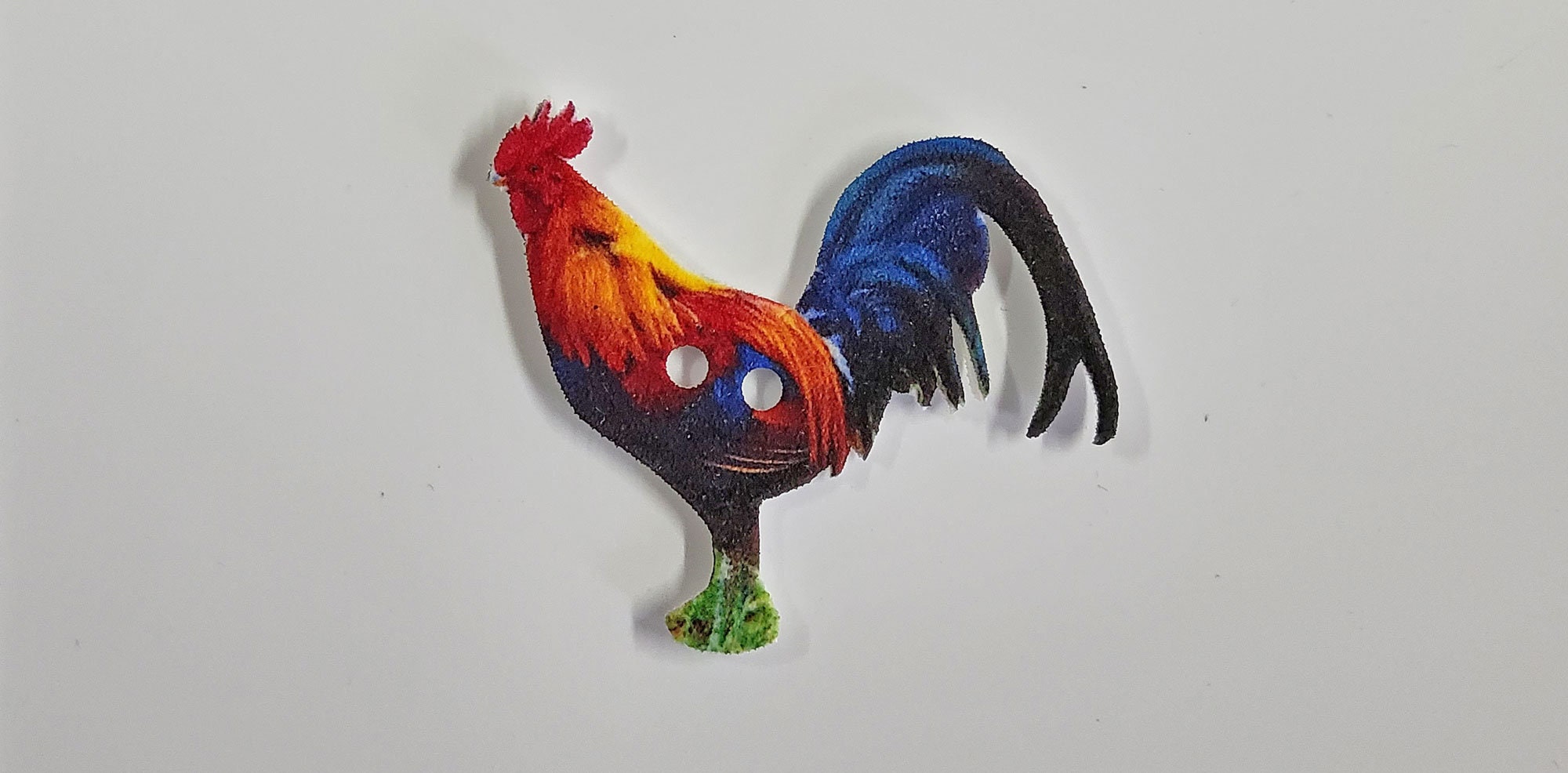 Rooster and Chicken Buttons Set of 8 - Etsy