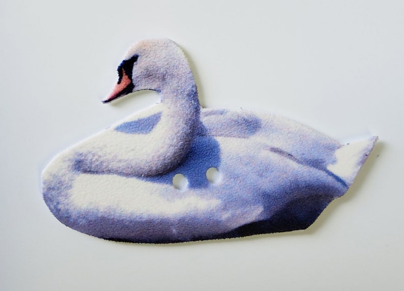 Swan 1 Buttons Set of 5 - Etsy