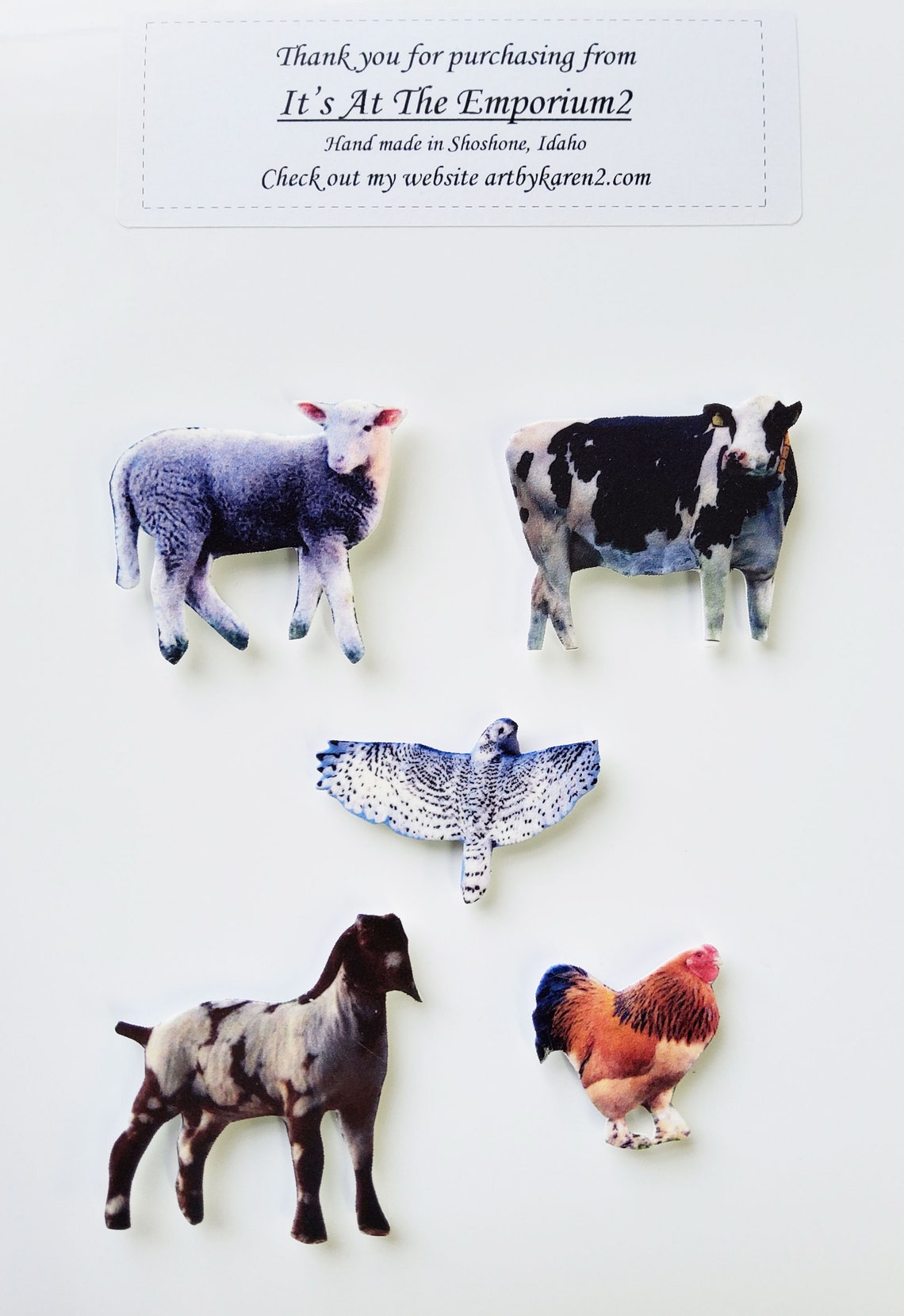 Farm Animals #2 Magnets - Set of 5 - Etsy