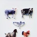 Farm Animals #2 Magnets - Set of 5 - Etsy