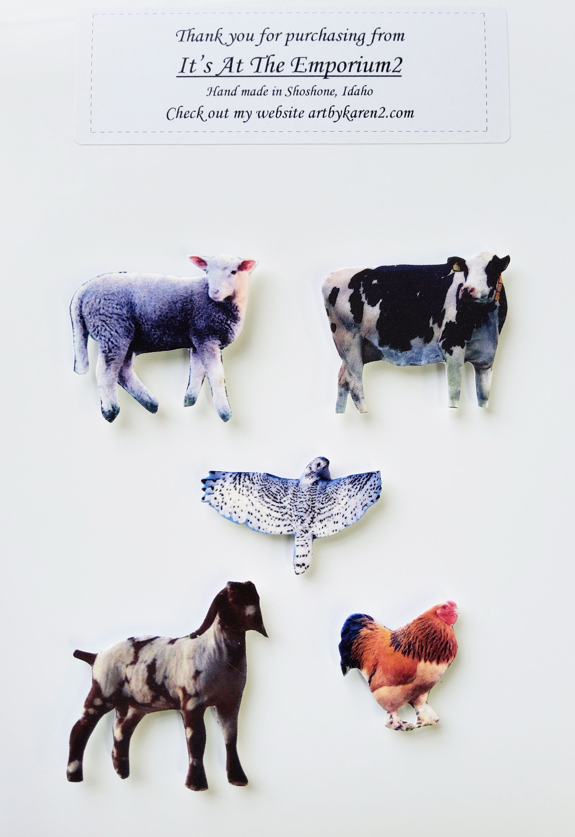 Farm Animals #2 Magnets - Set of 5 - Etsy